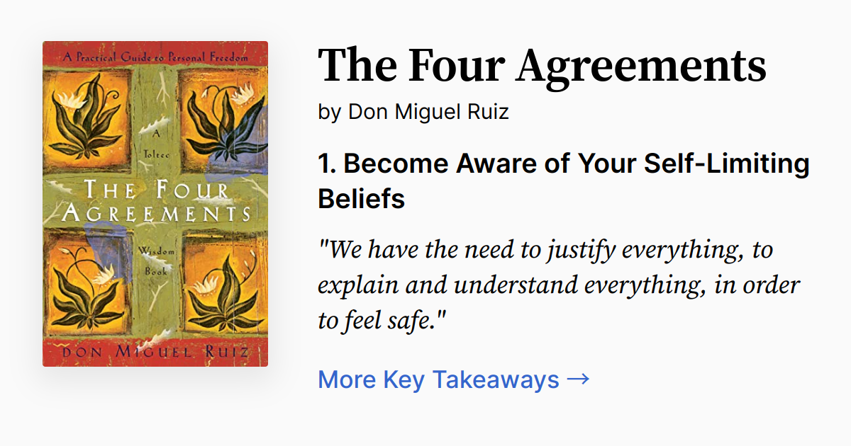 The Four Agreements | Summary, Quotes, FAQ, Audio