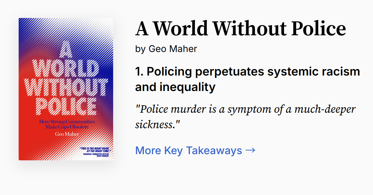 A World Without Police | Summary, Audio, Quotes, FAQ