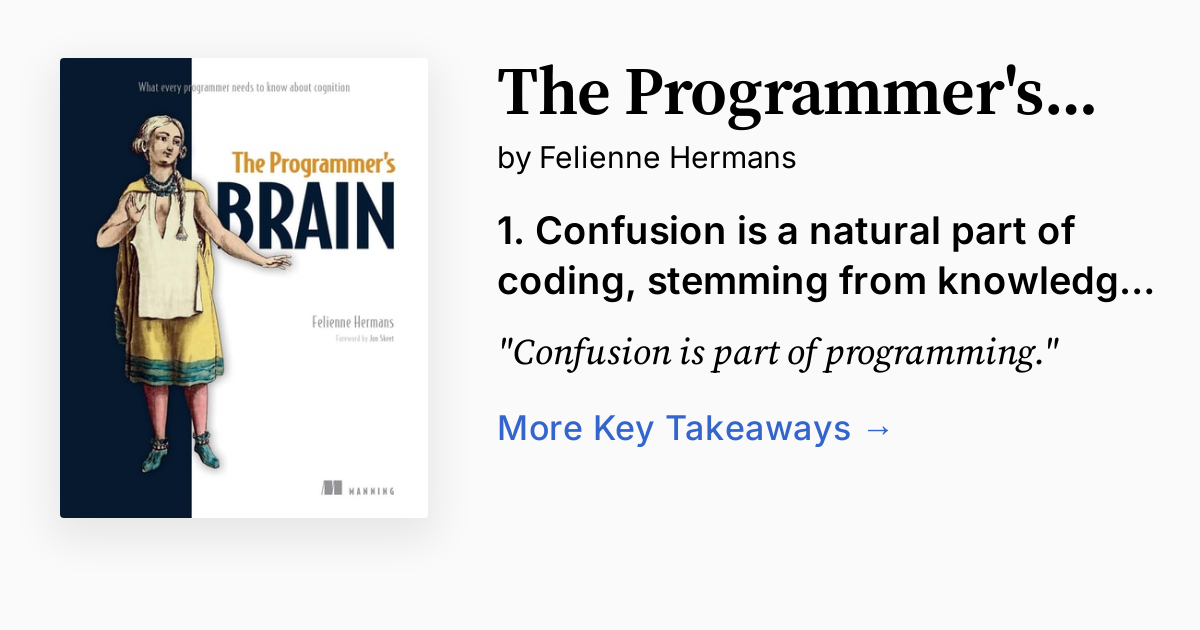 The Programmer's Brain | Summary, Audio, Quotes, FAQ