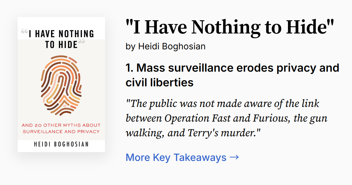 "I Have Nothing to Hide" | Summary, Audio, Quotes