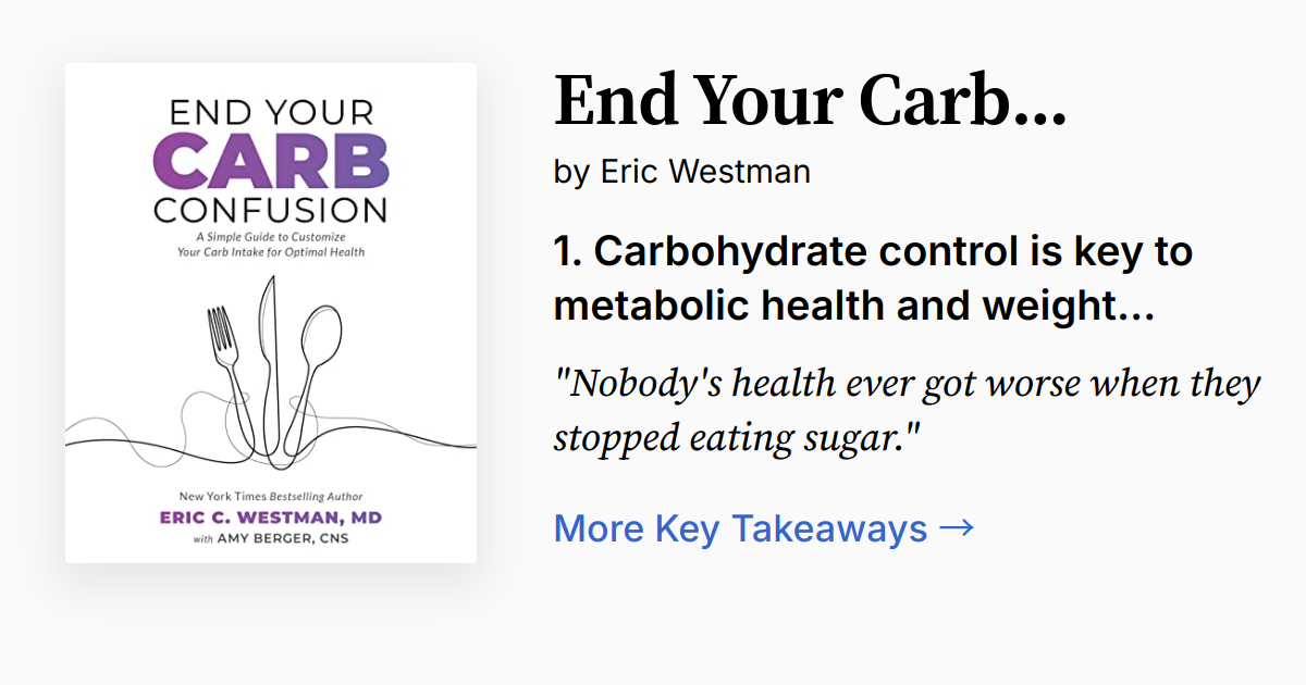 End Your Carb Confusion | Summary, Audio, Quotes, FAQ