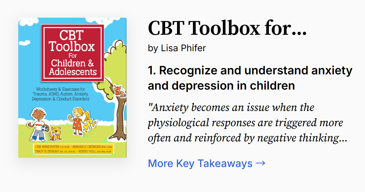 CBT Toolbox for Children and Adolescents | Summary, Quotes, FAQ, Audio