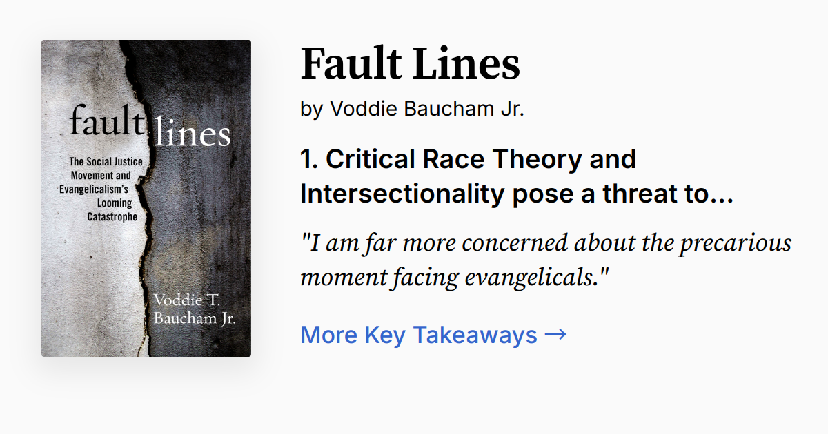 Fault Lines by Voddie T. Baucham Jr. | Summary, Quotes, FAQ, Audio