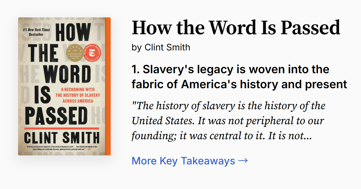 How the Word Is Passed | Summary, Quotes, FAQ, Audio