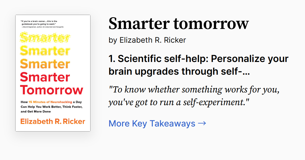 Smarter Tomorrow | Summary, Audio, Quotes