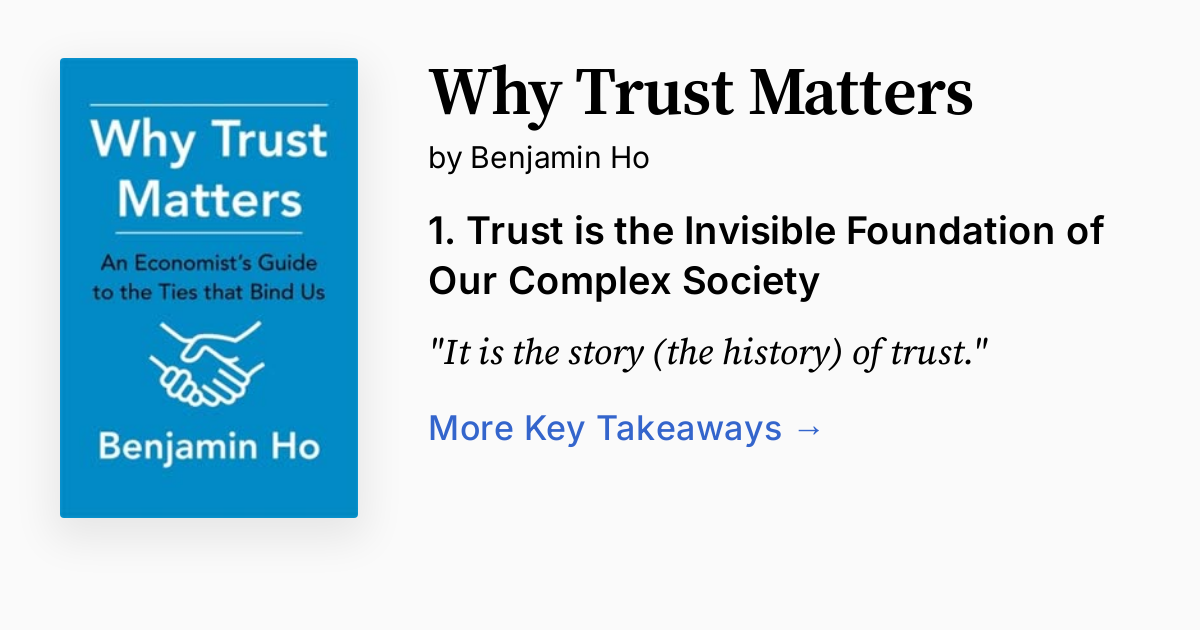 Why Trust Matters | Summary, Audio, Quotes