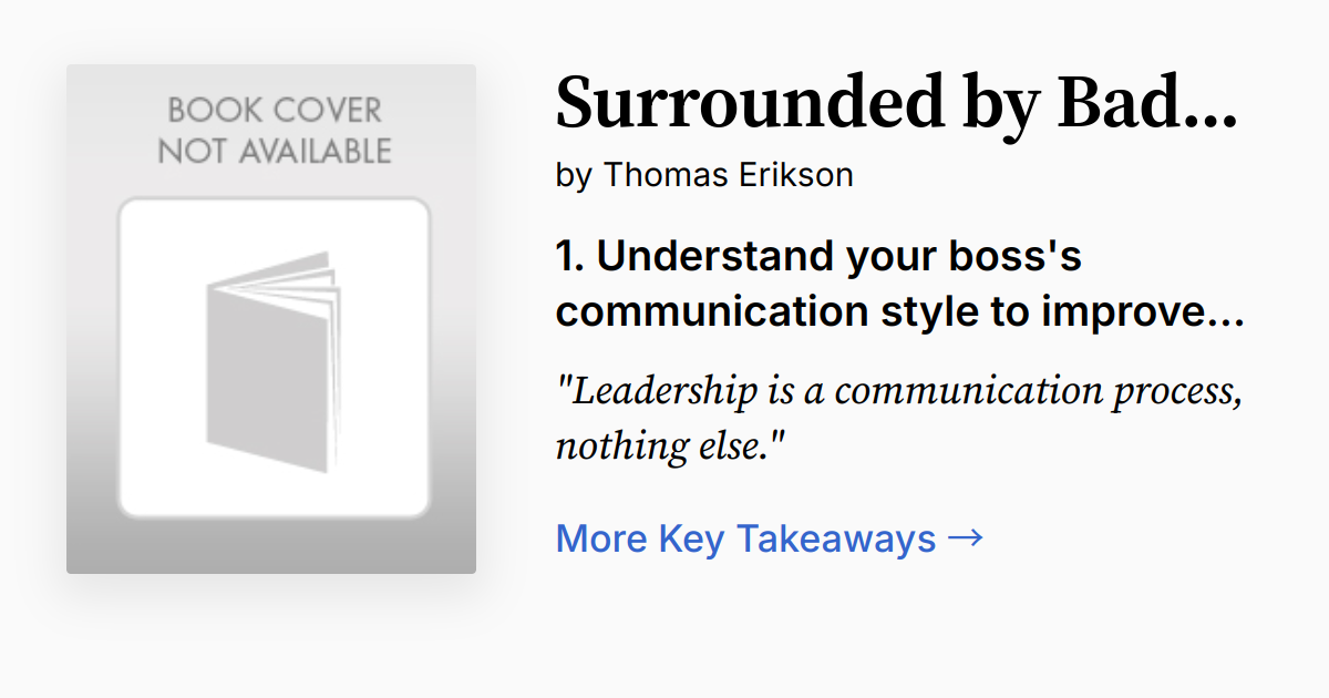 Surrounded by Bad Bosses and Lazy Employees | Summary, Audio, Quotes, FAQ