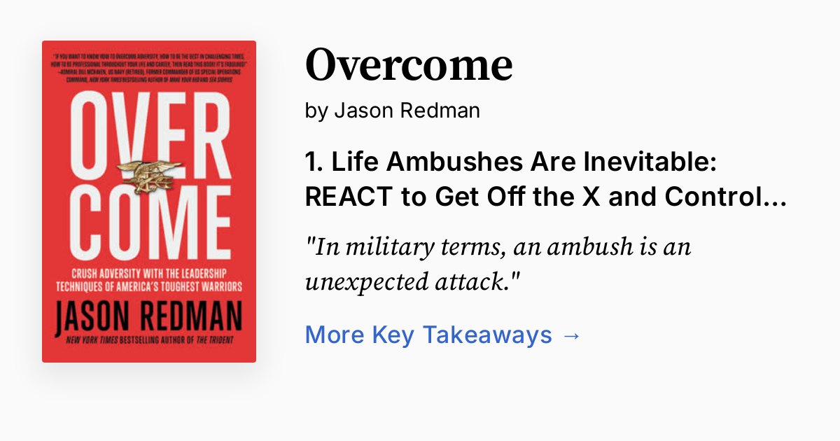Overcome by Jason Redman | Summary, Audio, Quotes