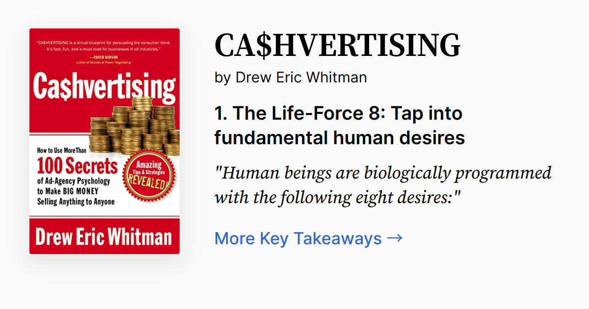 Cashvertising by Drew Eric Whitman | Summary, Audio, Quotes, FAQ