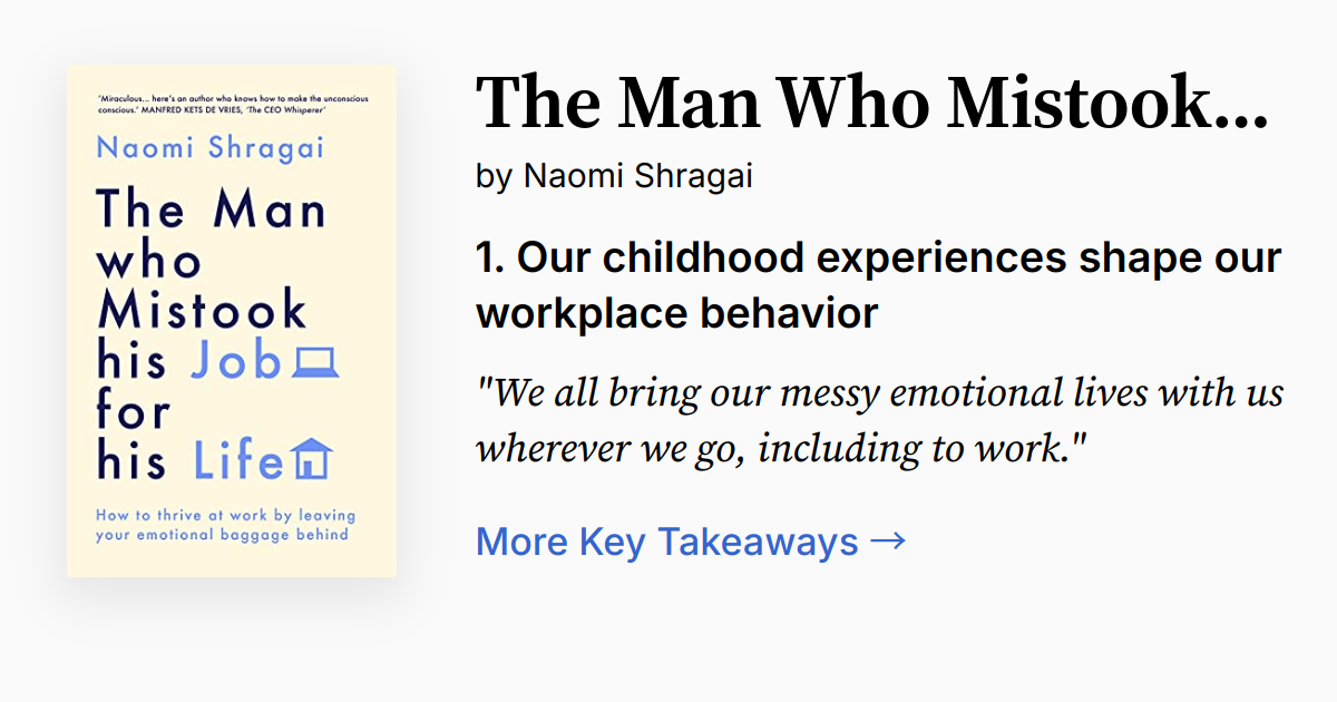 The Man Who Mistook His Job for His Life | Summary, Audio, Quotes