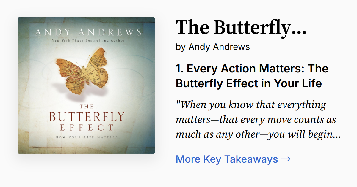 The Butterfly Effect | Summary, Audio, Quotes, FAQ
