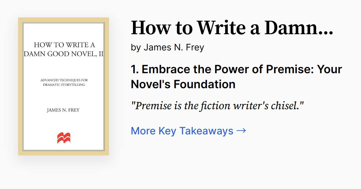How to Write a Damn Good Novel, II | Summary, Audio, Quotes, FAQ