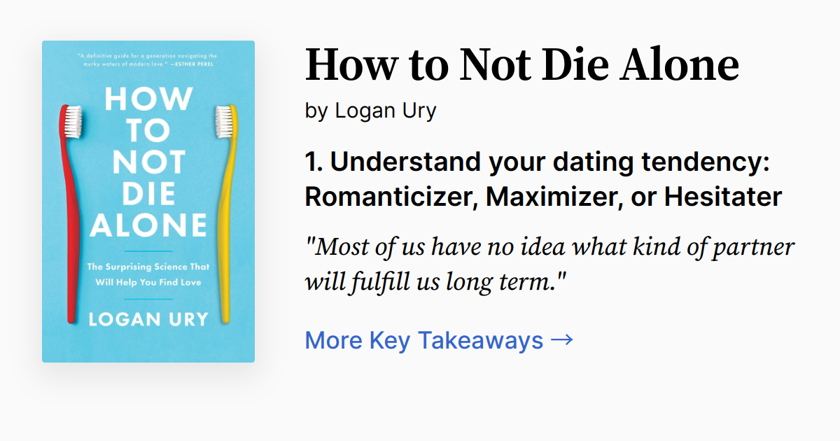 How to Not Die Alone | Summary, Audio, Quotes, FAQ