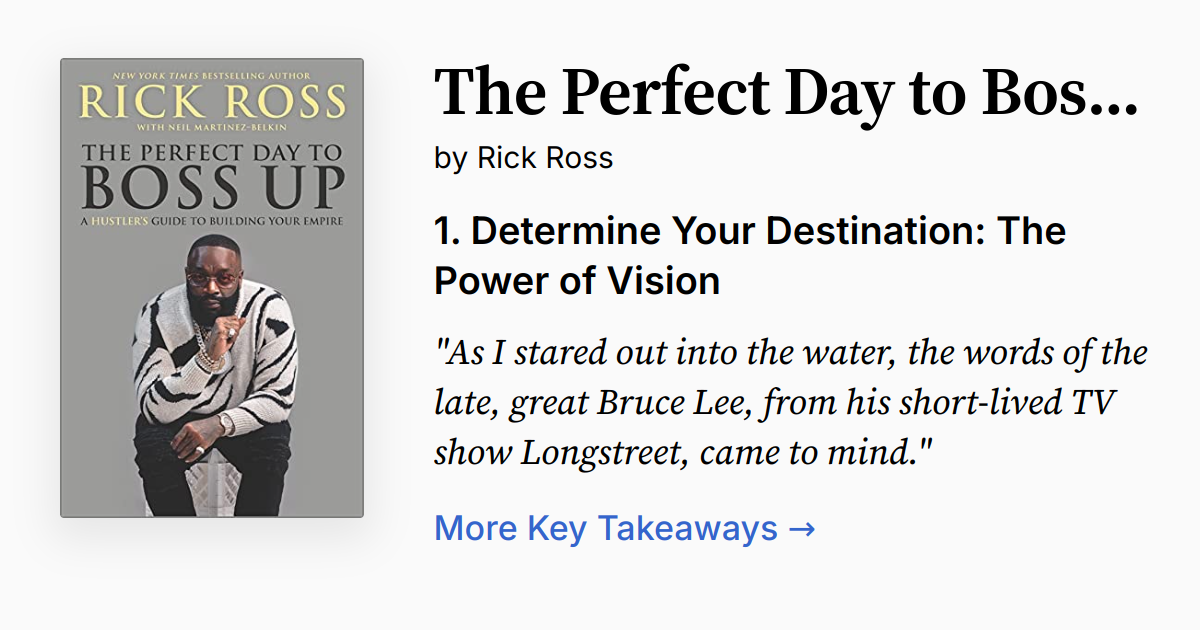 The Perfect Day to Boss Up | Résumé, Audio, Quotes, FAQ