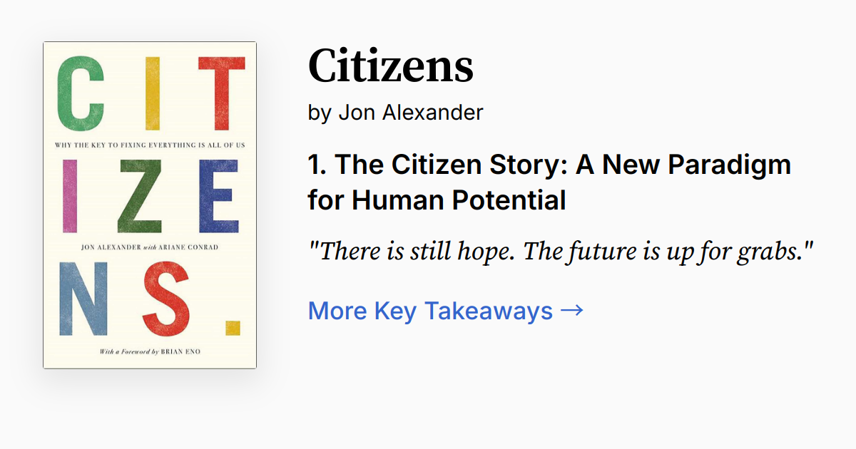 Citizens by Jon Alexander | Summary, Audio, Quotes, FAQ