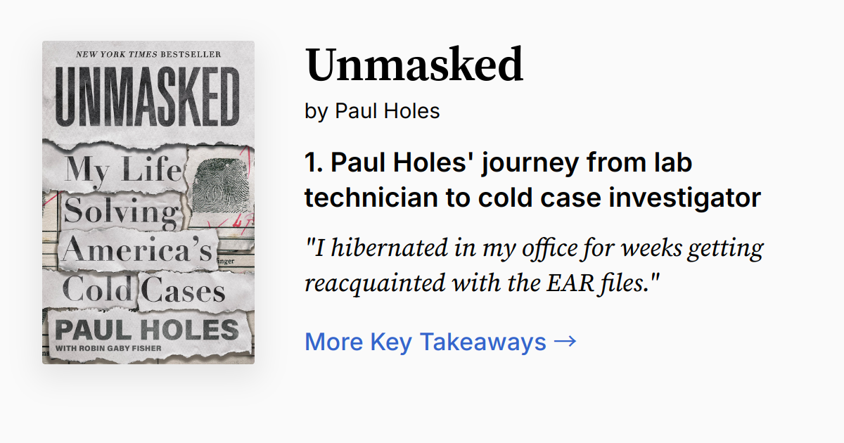 Unmasked by Paul Holes | Summary, Audio, Quotes, FAQ