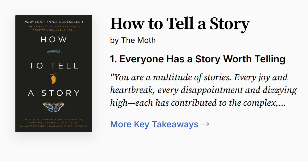 How to Tell a Story | Summary, Audio, Quotes, FAQ
