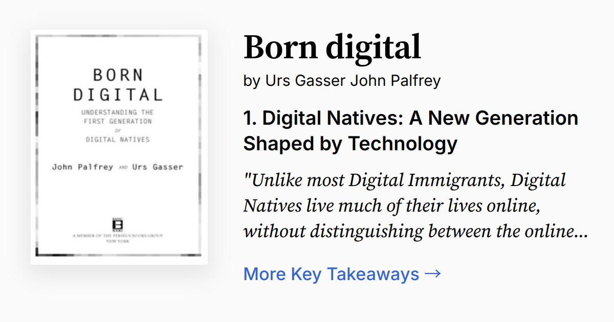 Born Digital by John Palfrey | Summary, Audio, Quotes, FAQ