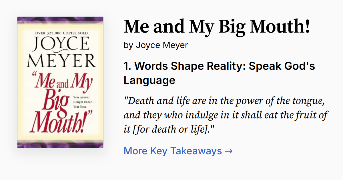Me and My Big Mouth! | Summary, Audio, Quotes, FAQ