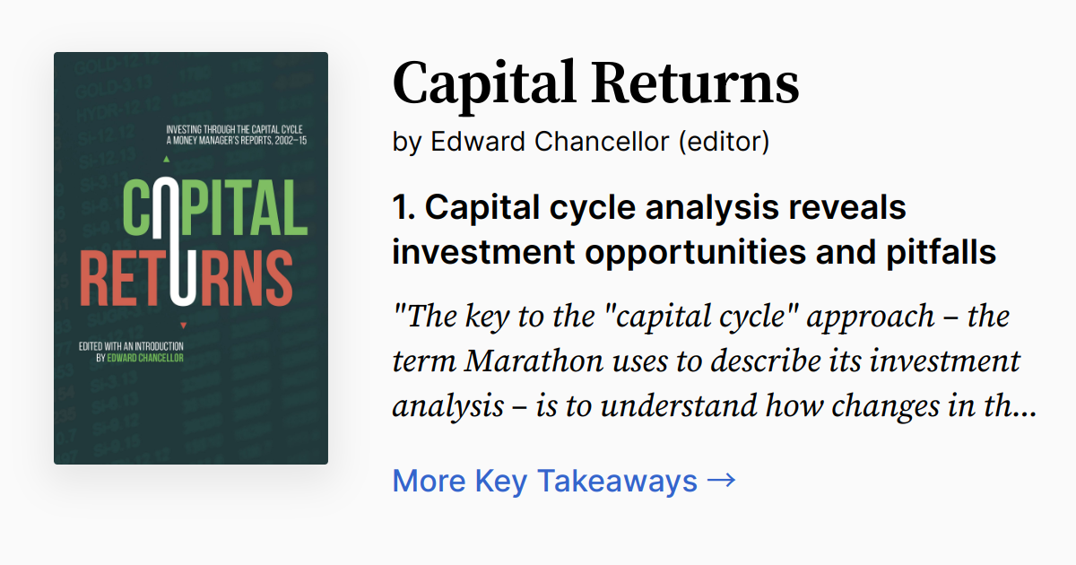Capital Returns | Summary, Audio, Quotes, FAQ