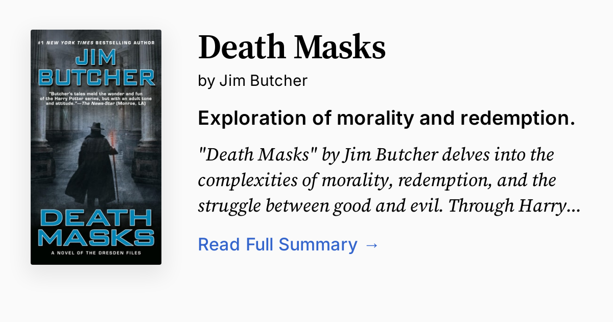 Death Masks by Jim Butcher | Summary, Audio, Analysis