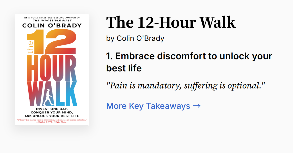 The 12-Hour Walk | Summary, Quotes, FAQ, Audio