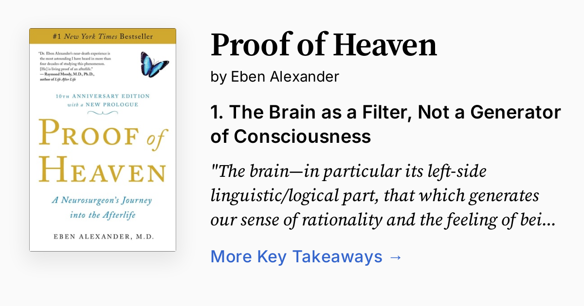 Proof of Heaven | Summary, Audio, Quotes