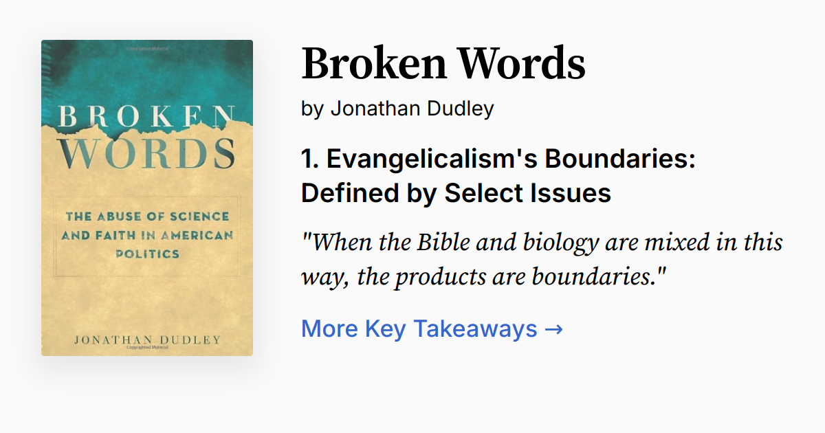 Broken Words by Jonathan Dudley | Summary, Audio, Quotes