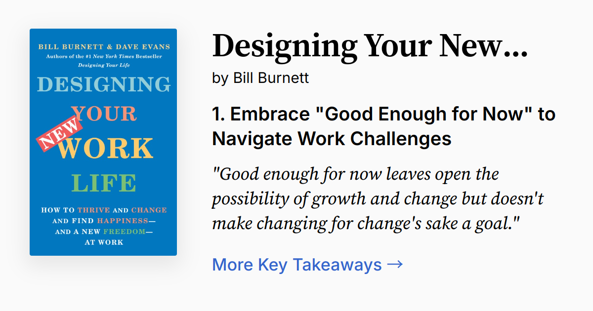 Designing Your New Work Life | Summary, Audio, Quotes, FAQ