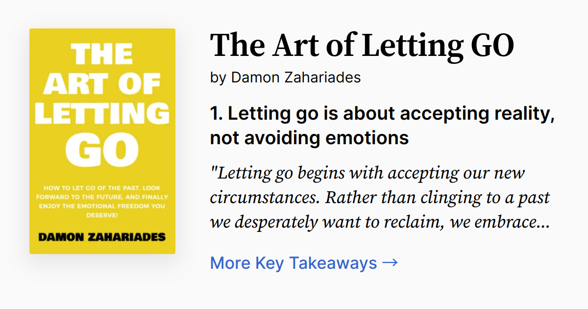 The Art of Letting GO | Summary, Audio, Quotes, FAQ