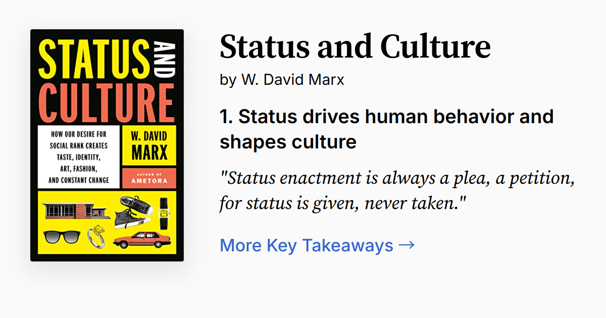 Status and Culture | Summary, Audio, Quotes, FAQ