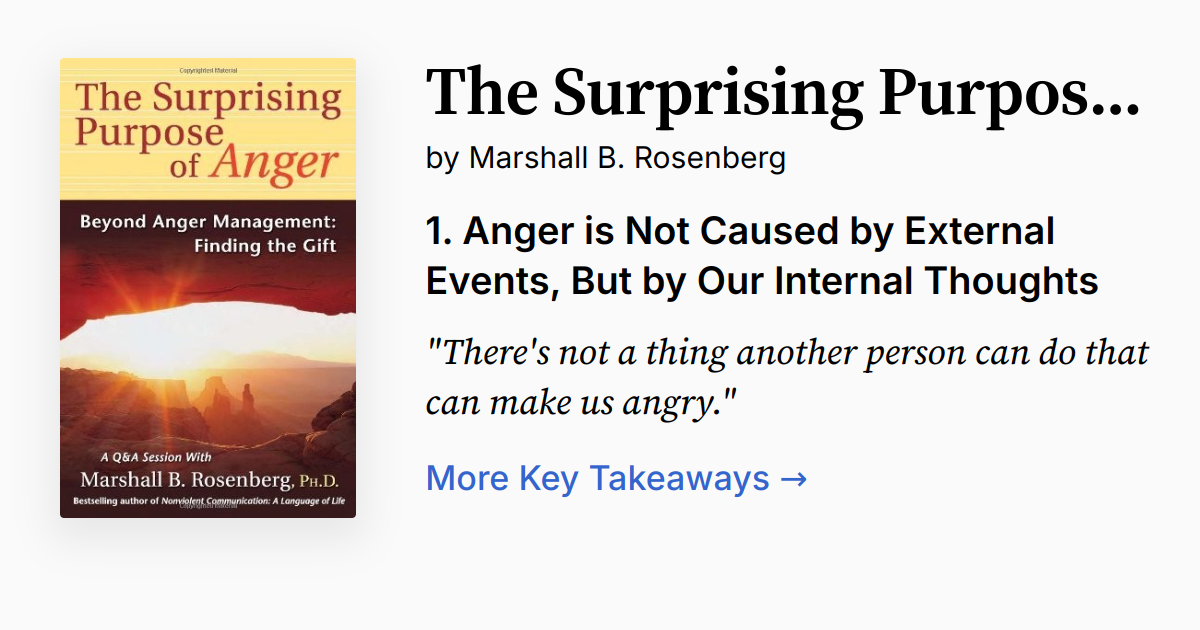 The Surprising Purpose of Anger | Summary, Audio, Quotes