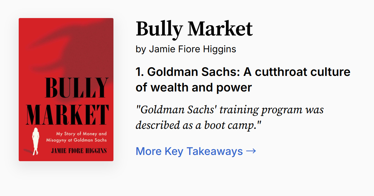 Bully Market by Jamie Fiore Higgins | Summary, Audio, Quotes, FAQ