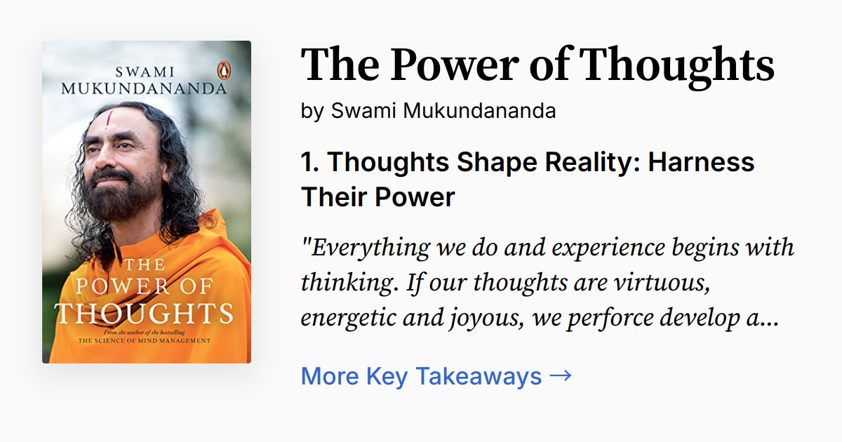 The Power of Thoughts | Summary, Audio, Quotes, FAQ