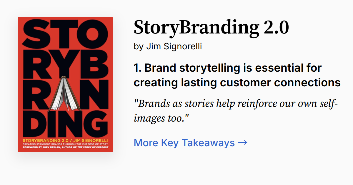 StoryBranding by Jim Signorelli | Summary, Quotes, FAQ, Audio
