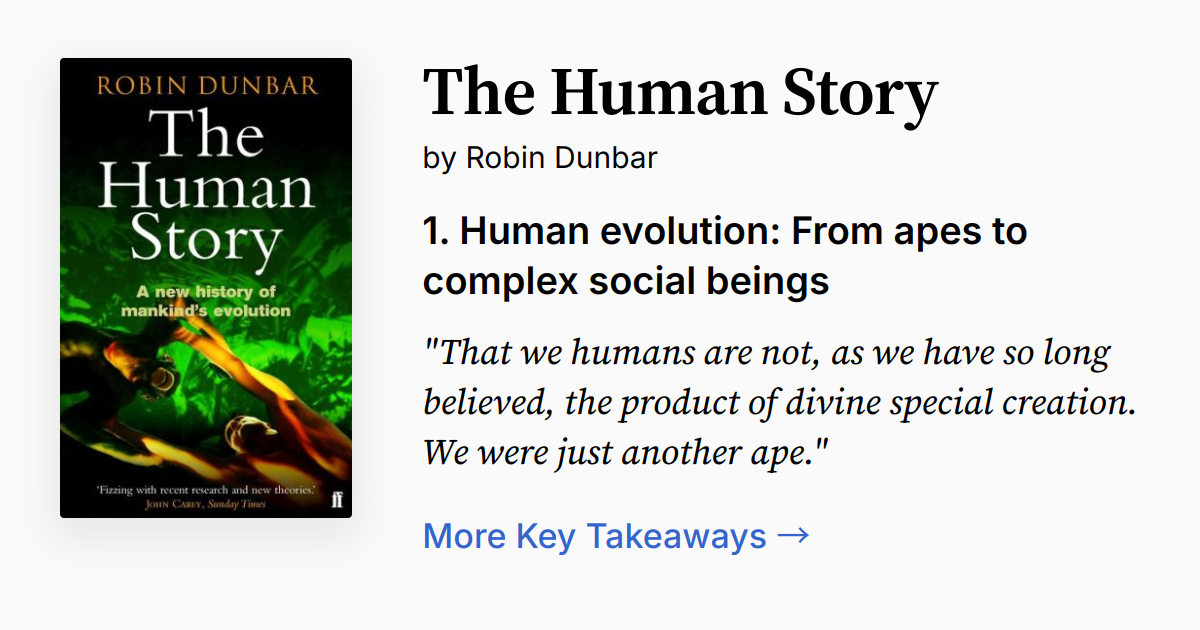 The Human Story | Summary, Audio, Quotes, FAQ