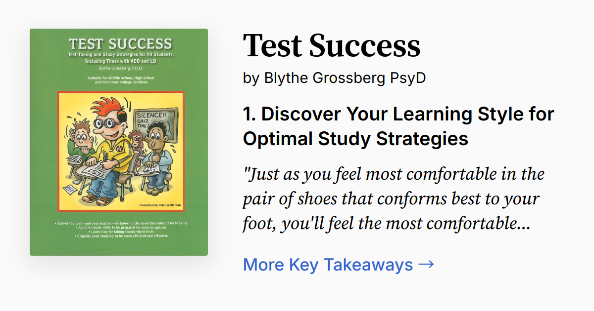 Test Success by Blythe Grossberg | Summary, Quotes, Audio