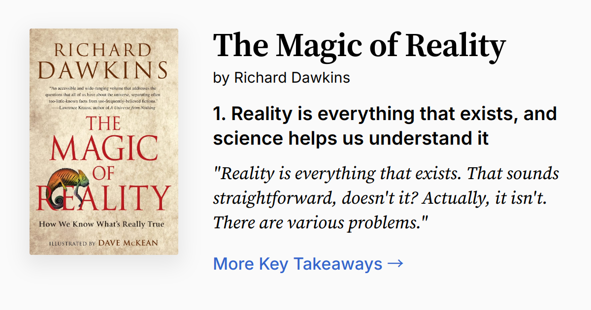 The Magic of Reality | Summary, Audio, Quotes, FAQ