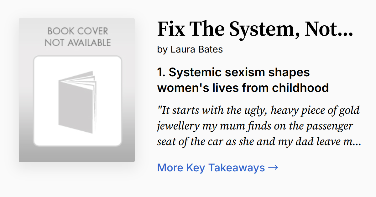 Fix the System, Not the Women | Summary, Quotes, FAQ, Audio