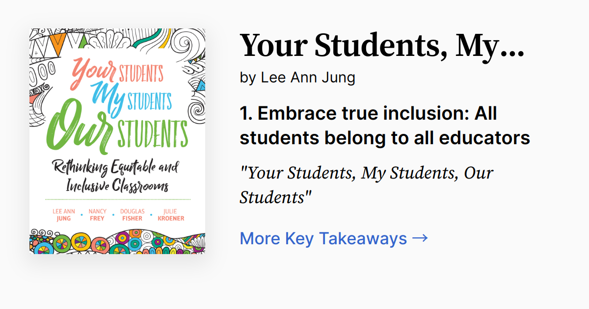 Your Students, My Students, Our Students | Summary, Quotes, FAQ, Audio