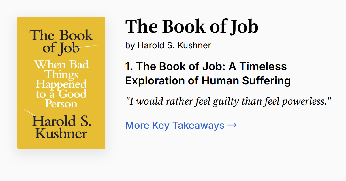The Book of Job | Summary, Audio, Quotes, FAQ