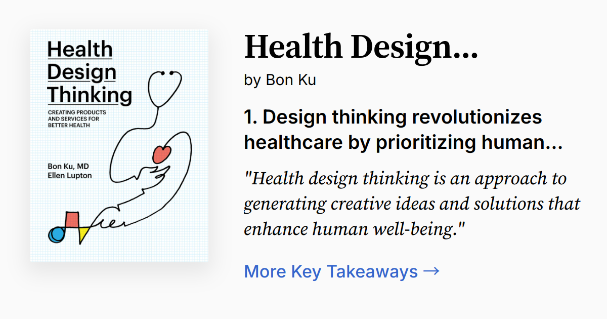 Health Design Thinking | Summary, Audio, Quotes, FAQ