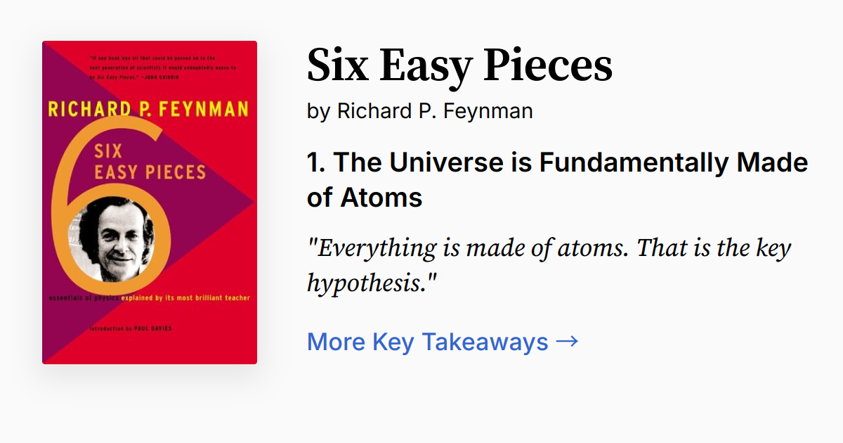 Six Easy Pieces | Summary, Audio, Quotes, FAQ