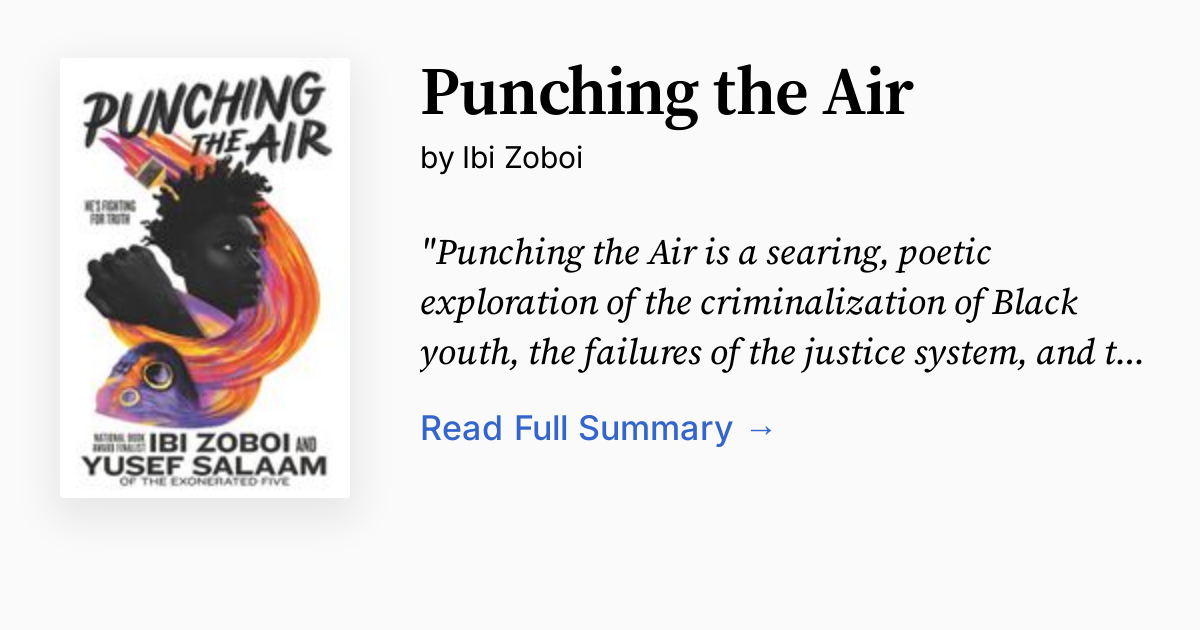 Punching the Air | Summary, Audio, Analysis, FAQ