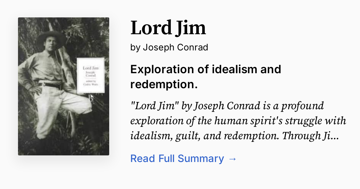 Lord Jim by Joseph Conrad | Summary, Analysis, FAQ