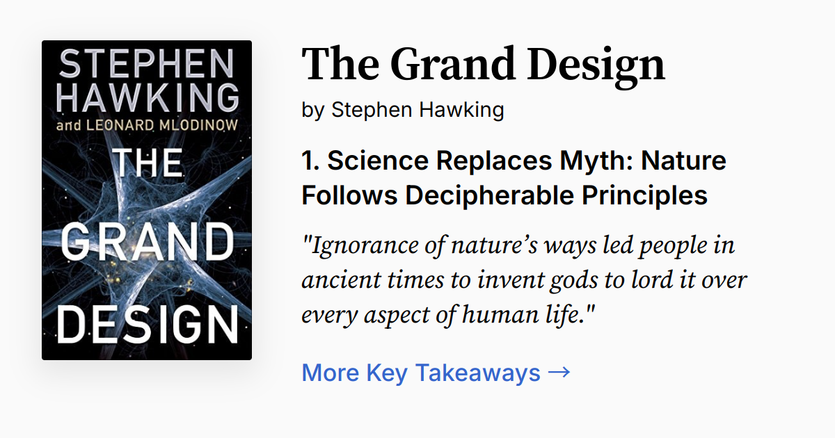 The Grand Design | Summary, Audio, Quotes, FAQ