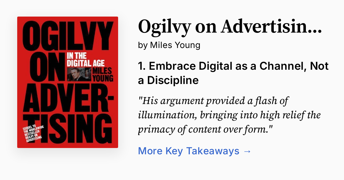 Ogilvy on Advertising in the Digital Age | Summary, Audio, Quotes, FAQ