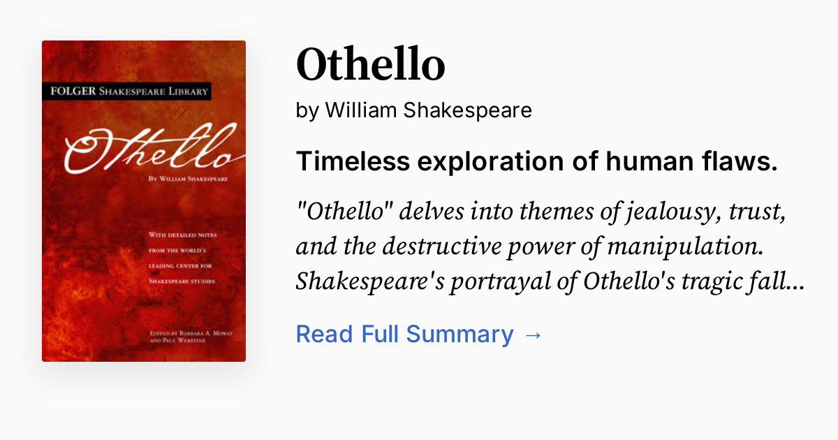 Othello by William Shakespeare | Summary, Analysis, FAQ