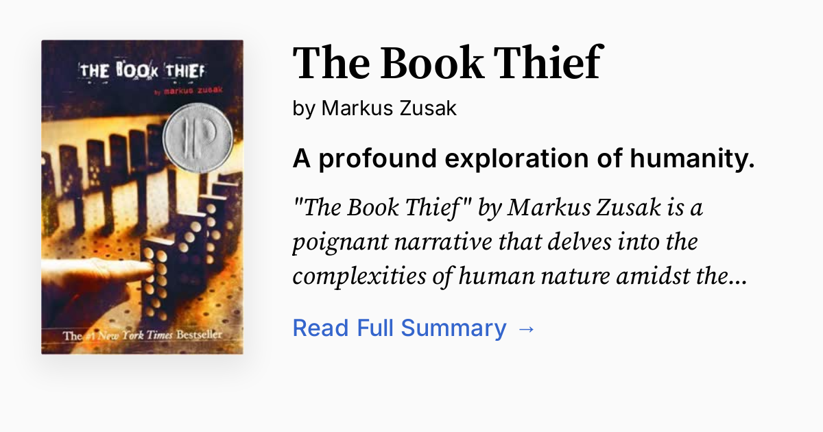 The Book Thief by Markus Zusak | Summary, Analysis, FAQ