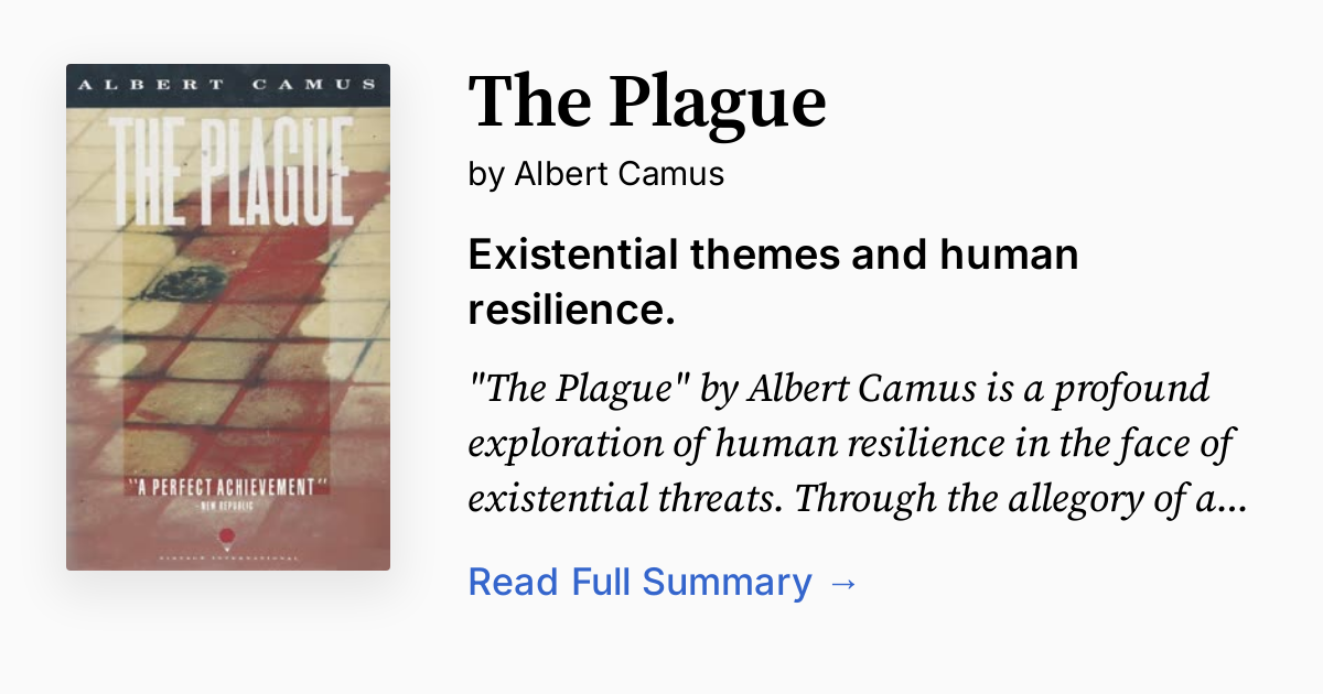 The Plague by Albert Camus | Summary, Analysis, FAQ